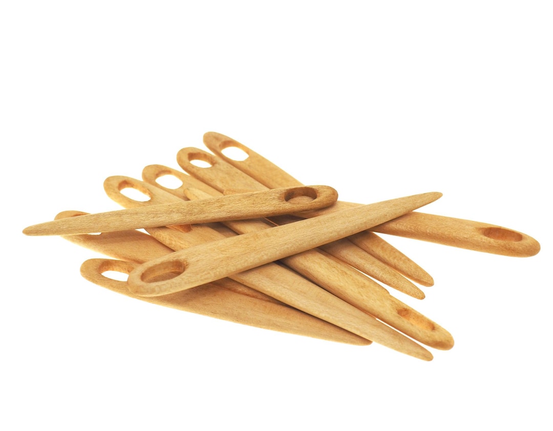 Nalbinding Needle, 3 and 1/2 Inch , Alder Wood Nalbindning Needle ...