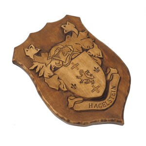 Tournament Personalized Family Crest, Hand Carved, Coat of Arms, Custom ...