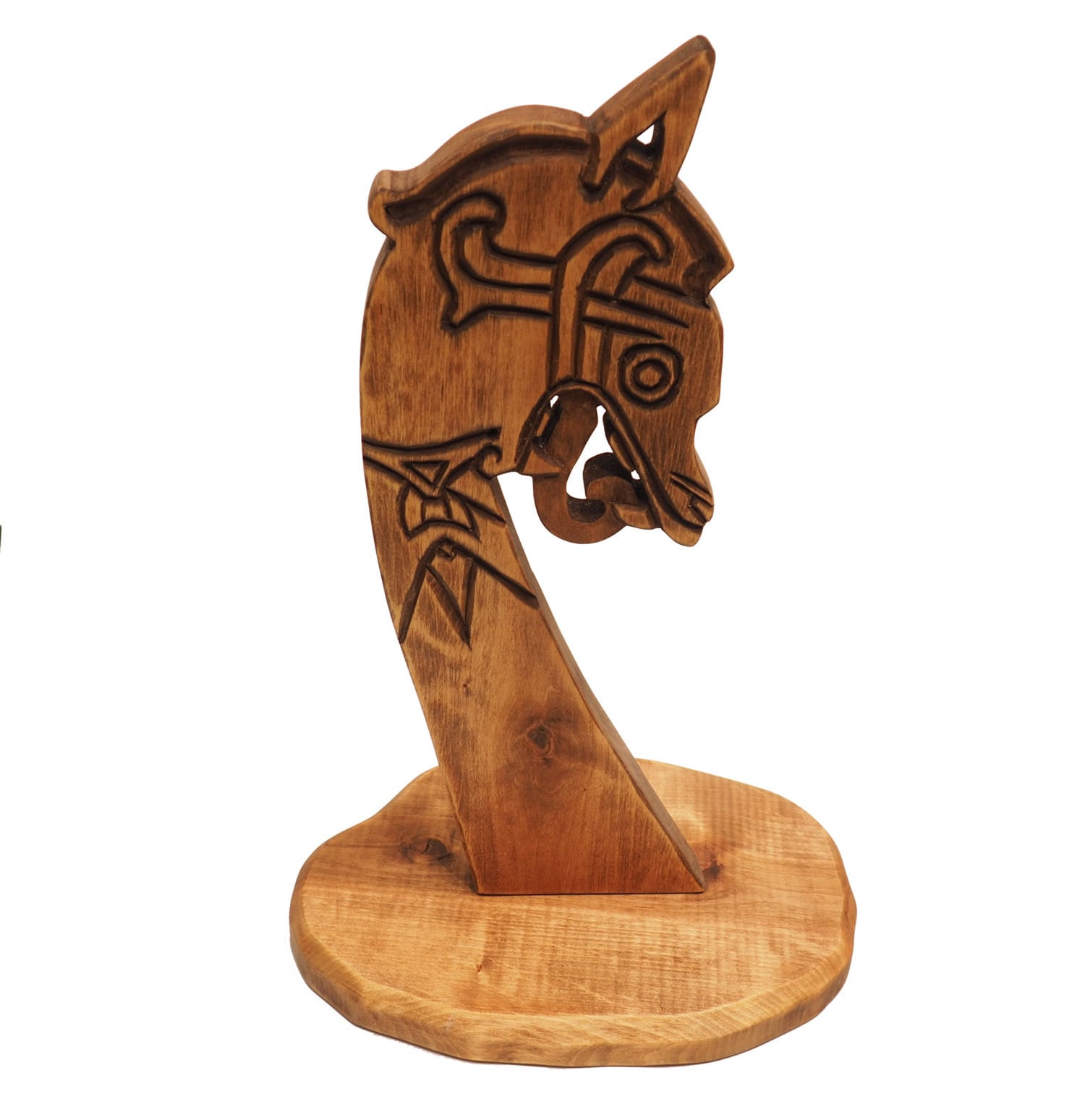 Wooden Hand Carved Viking Dragon Head Sculpture, Oseberg carving ... Wooden Hand Carved Viking Dragon Head Sculpture, Oseberg carving ...