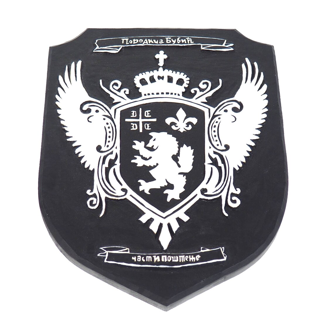 Carved and Painted Personalized Family Crest Hand Carved - Etsy