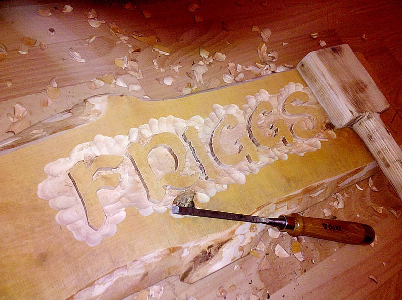 Personalized Hand Carved Sign - Etsy