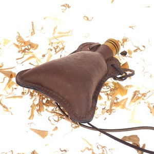 Bright Leather Small Hand Crafted Authentic Medieval Wine Skin With ...