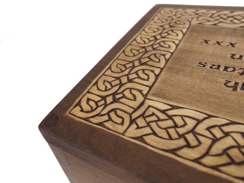 Viking Ship Personalized Wood Urn Wooden Memorial Box Carved - Etsy
