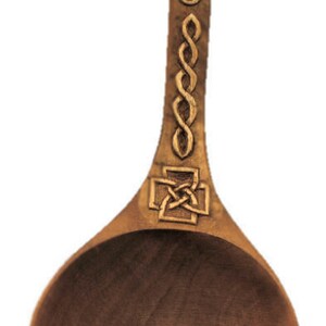 Hand Carved Spoon With a Celtic Pattern - Etsy