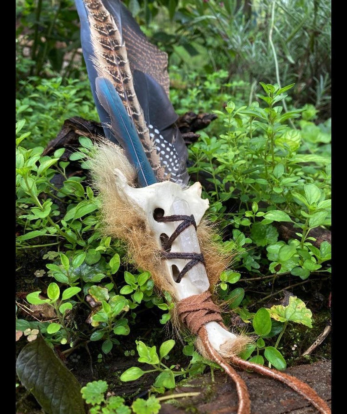 Sacrum Crystal Smudge- Shamanic Tool- Smudge Fan- Energy Cleansing ...