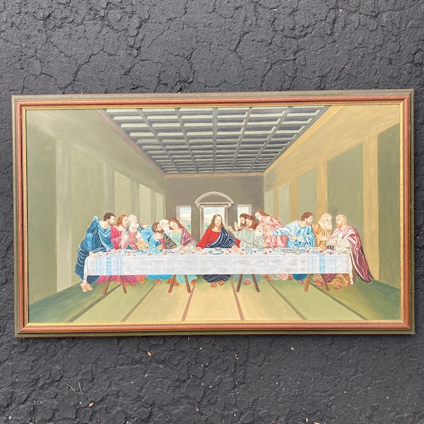 Last Supper Oil Painting - Etsy