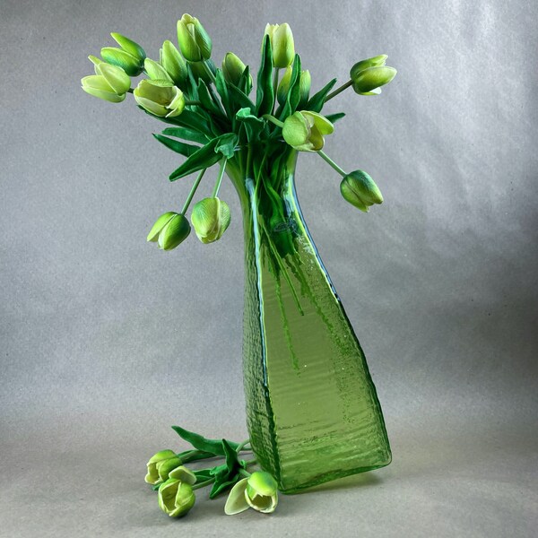 Green Blenko Vase - Etsy