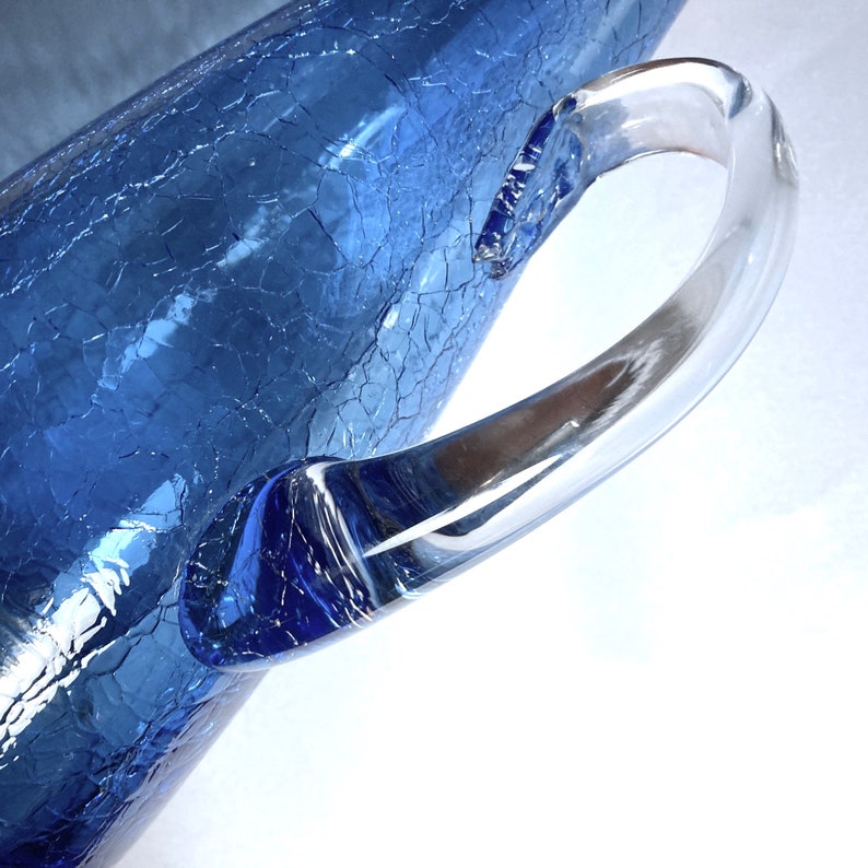 Winslow Anderson for Blenko 948 Early Sky Blue Crackle Glass - Etsy