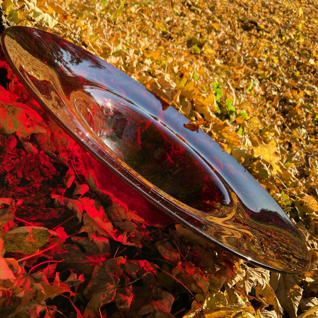 Blenko Glass 17 Centerpiece Bowl in Ruby Signed by Richard Blenko and ...
