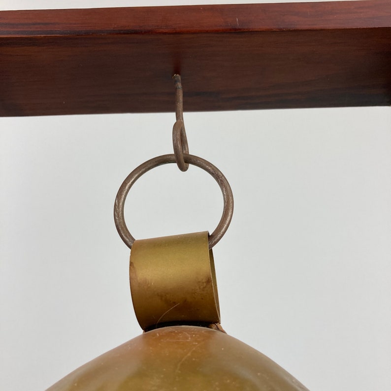 Asian Style Formed and Painted Sheet Metal Bell With Wood Clapper in ...