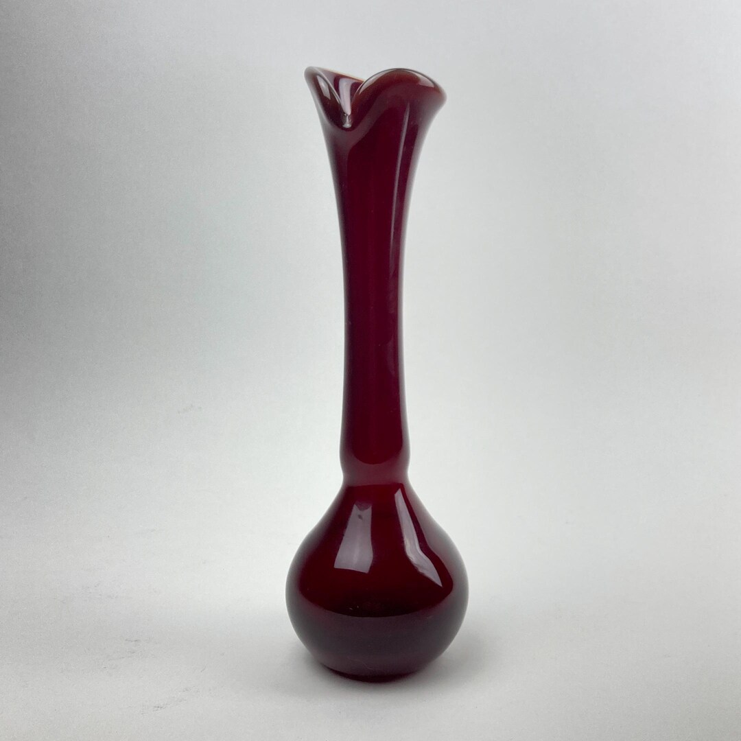 Viking Glass Ruby Red Test Tube Bud Vase - Etsy