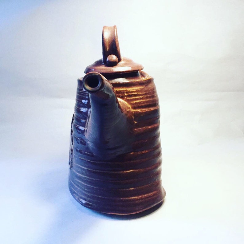 Studio Art Pottery Slab Clay Teapot - Etsy