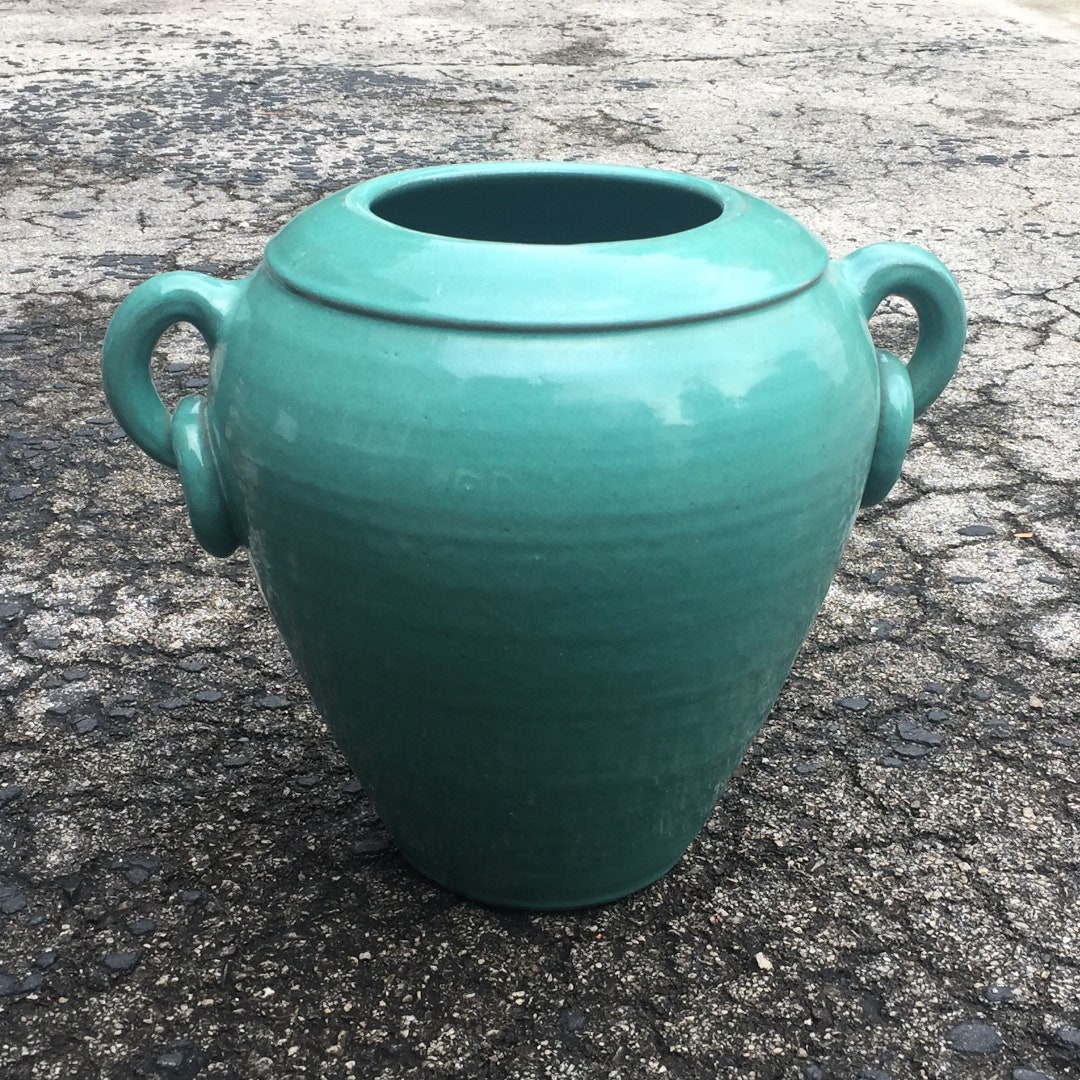 North Carolina Art Pottery J.B. Cole / Waymon Cole Attribution Green ...