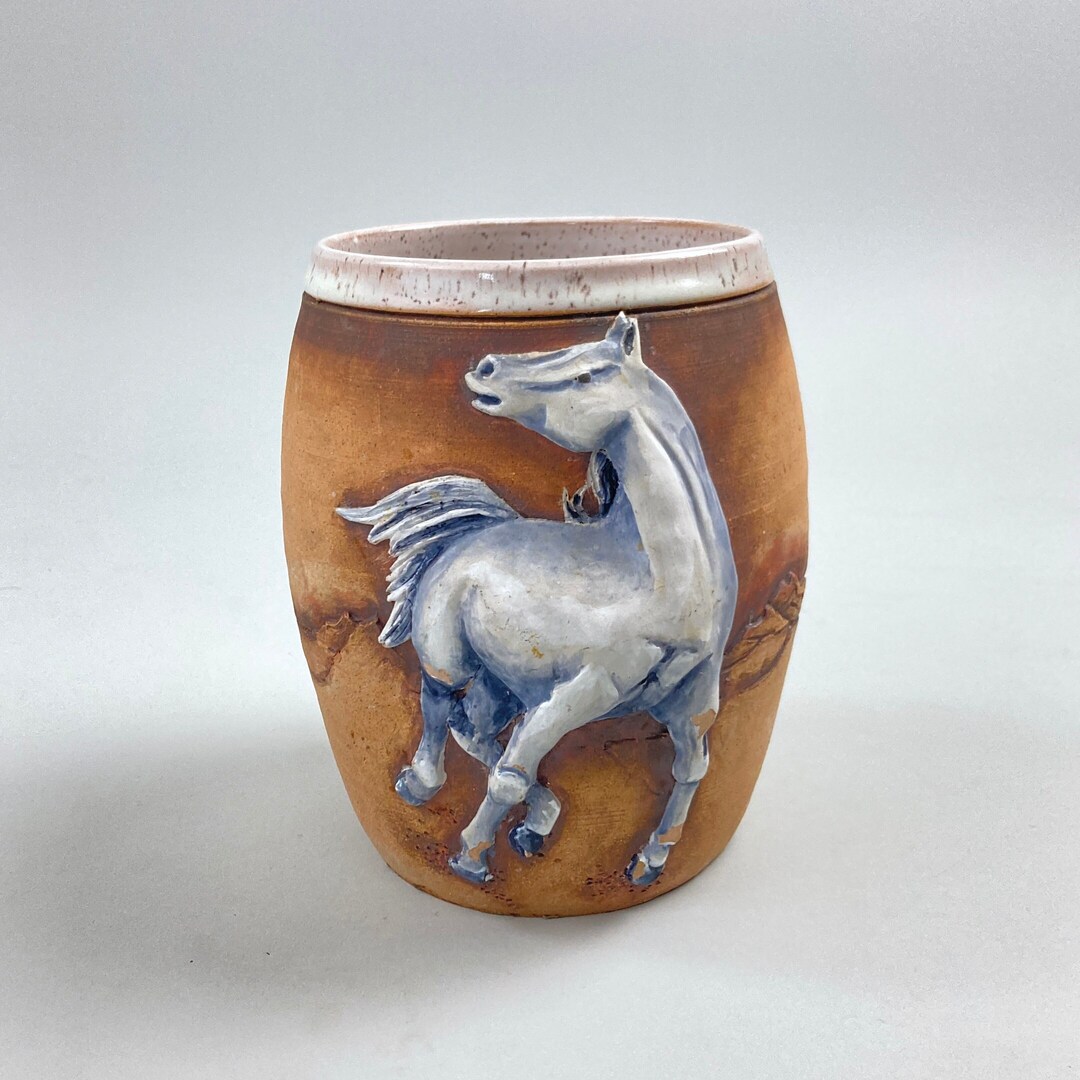 Old Patagonia Fine American Studio Art Pottery Vase With a Stylized ...