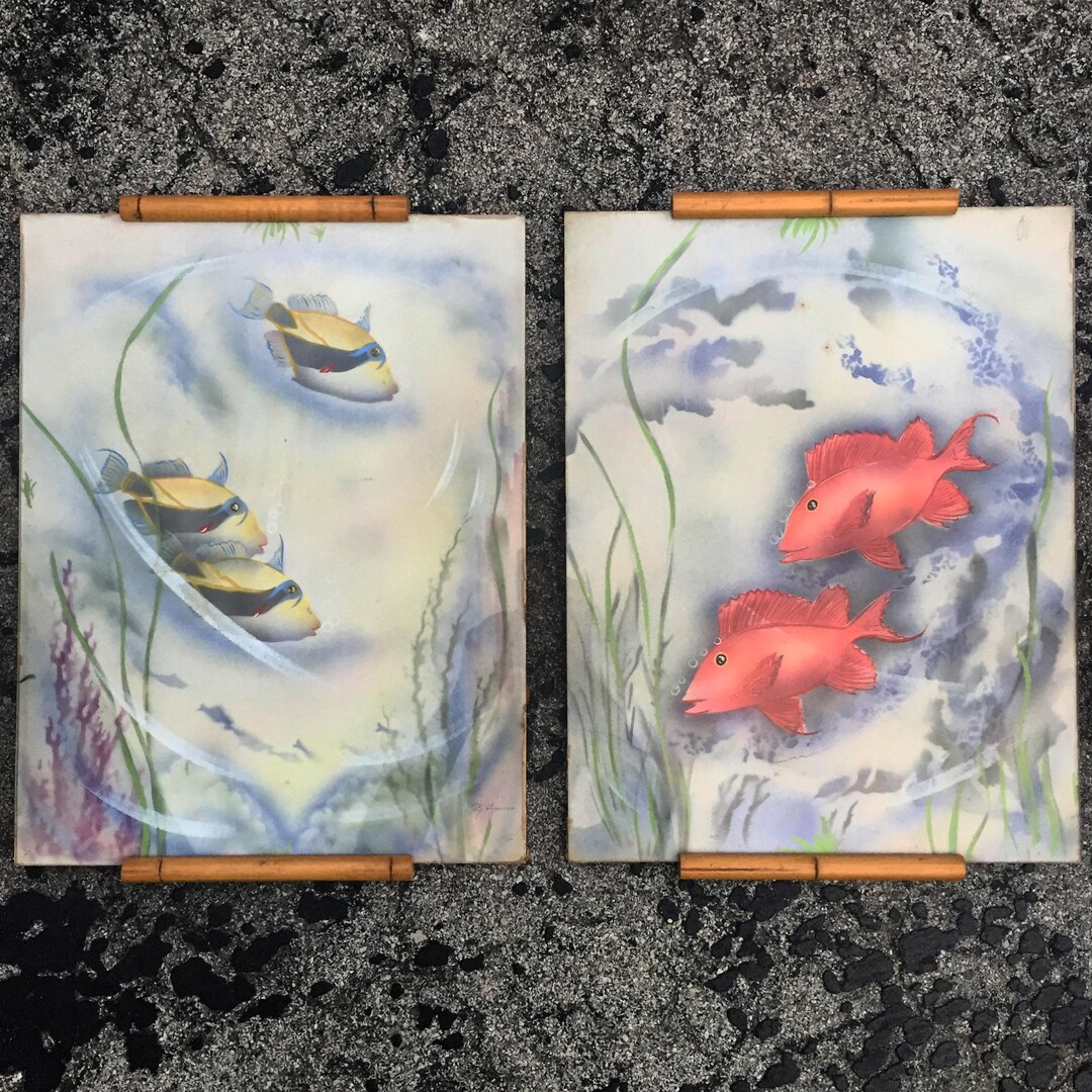 Tip Freeman Hawaiian Tropical Fish Watercolor Paintings - Etsy