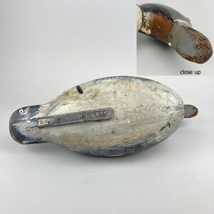 Raymond Lead Company Ballast American Folk Art Wood Duck Decoy Carved ...