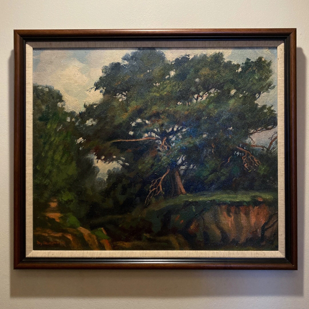 Roy Melvin White Original Impressionist Scenic Oil Painting on Masonite Framed - Etsy