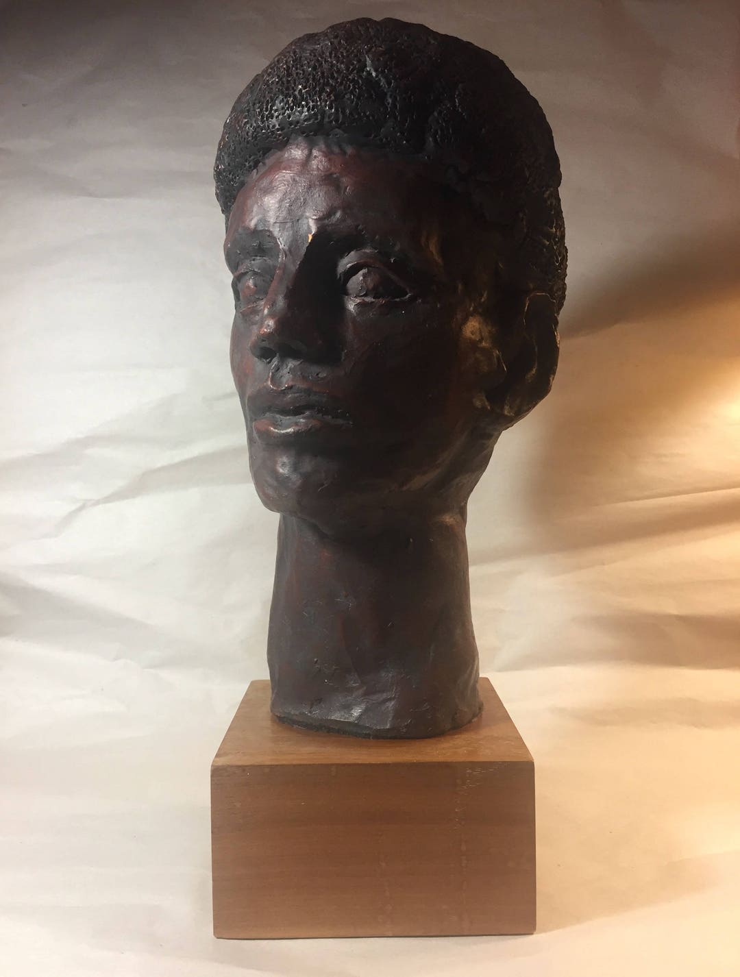 Plaster Head Sculpture by H. Levy '72 - Etsy