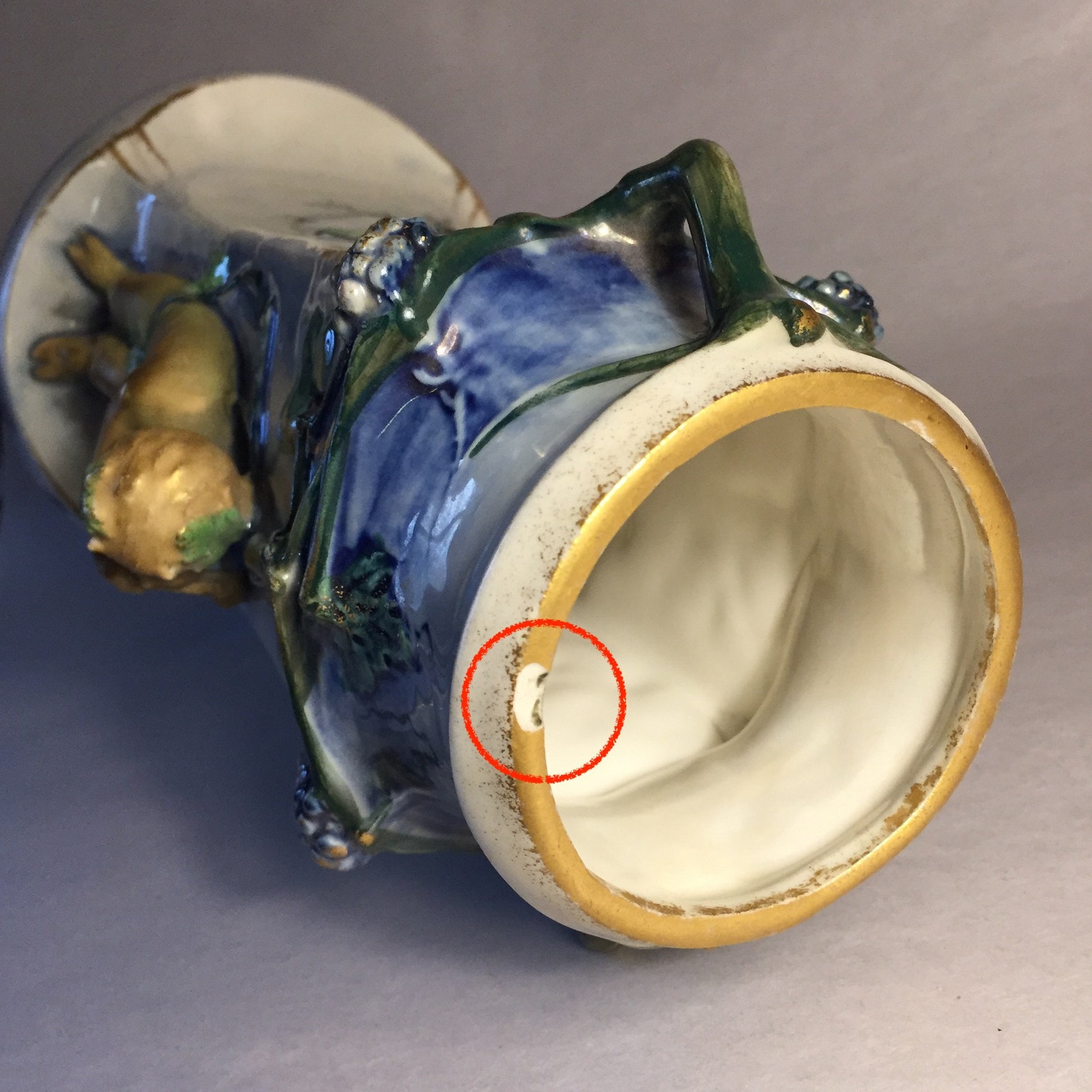 Ernst Wahliss Depose Turn Wien Austria Porcelain Pan and Syrinx Handled ...