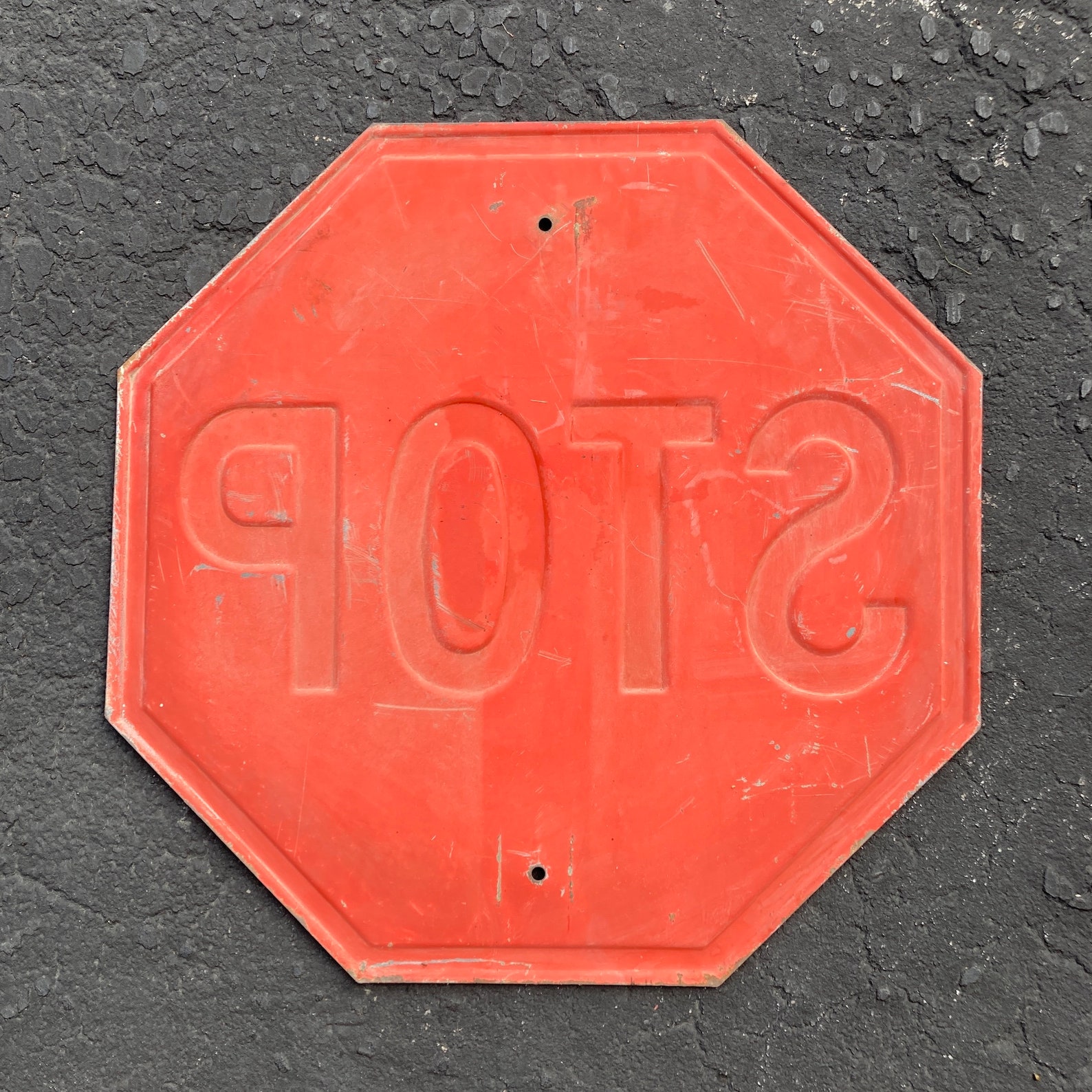 Stop Sign Retired Vintage Embossed Steel Street Sign - Etsy
