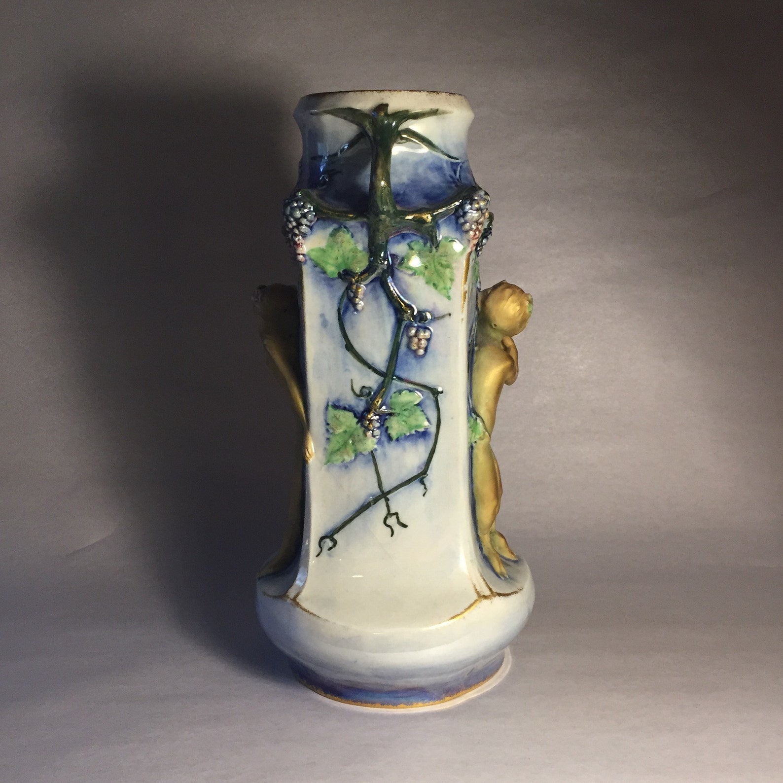Ernst Wahliss Depose Turn Wien Austria Porcelain Pan and Syrinx Handled ...