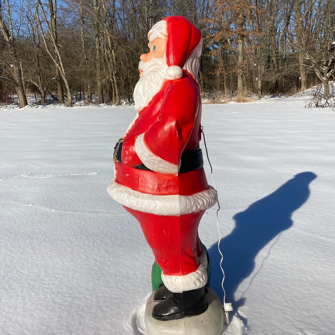 Santa Claus Big 60" Illuminated Plastic Blow Mold by Beco - Etsy
