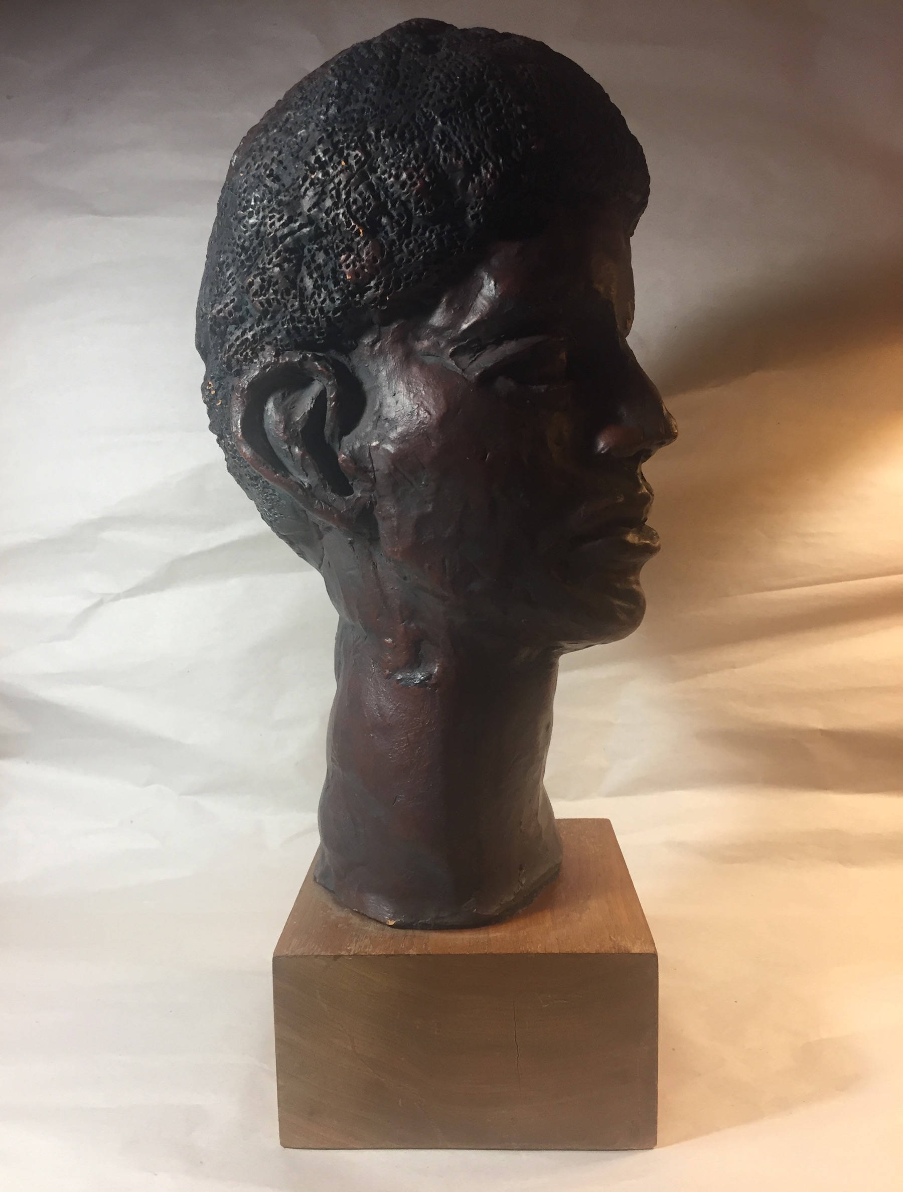Plaster Head Sculpture by H. Levy '72 - Etsy