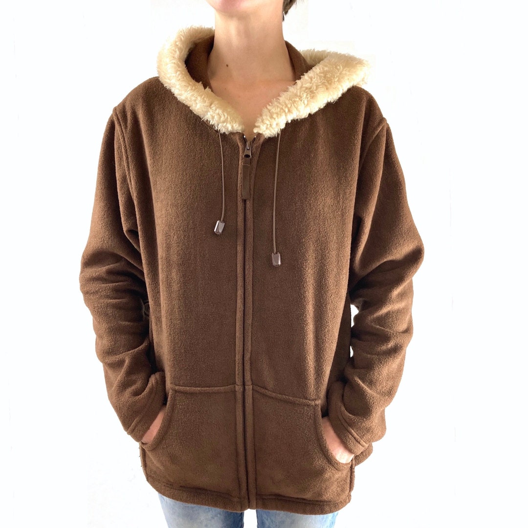 Allison Brittney (AB) Women's Polyester Faux Fur Trim Light Jacket ...