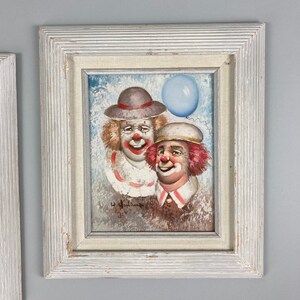 William Moninet Impressionist Pair Circus Clowns Original Oil Paintings on Board Framed - Etsy