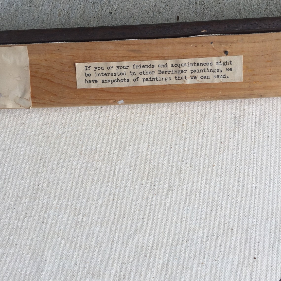 William S. Barringer Signed Original Acrylic Impasto Painting of a ...