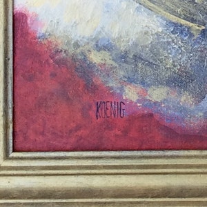 Al Koenig Signed Original Acrylic Painting on Canvas Board "black ...