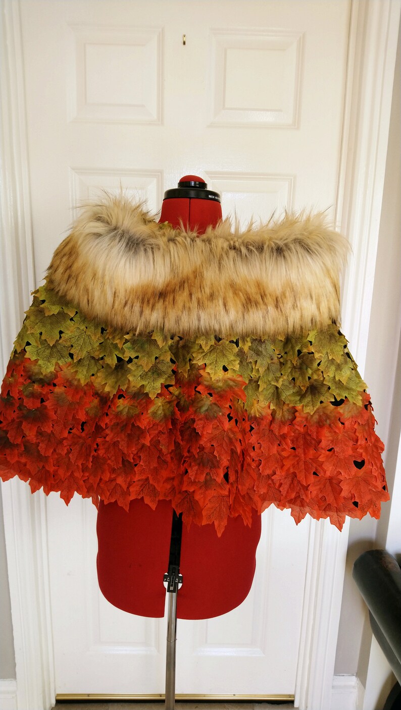 Celtic/viking Inspired Leaf Cape - Etsy