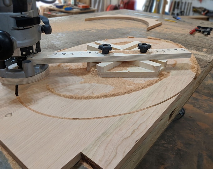 Elliptical Router Jig - PDF Plan - Oval Router Jig - Etsy