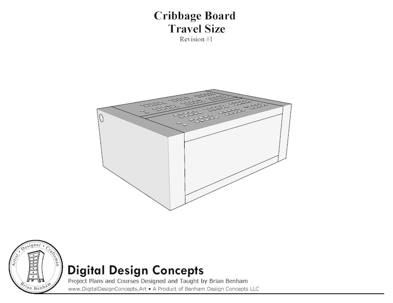 Travel Cribbage Board Plans - PDF Download - Etsy