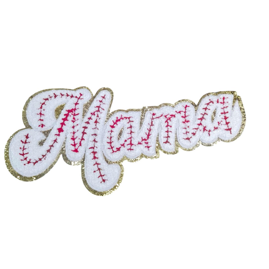 Baseball Mama Chenille Iron on Patch - Etsy