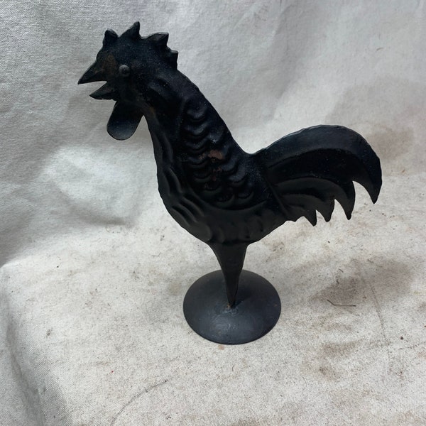 Metal Rooster Statue - Etsy