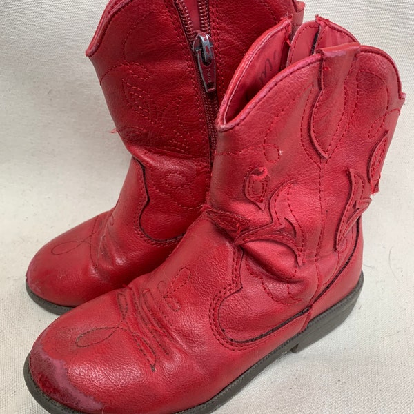 Red Cowboy Boots - Etsy