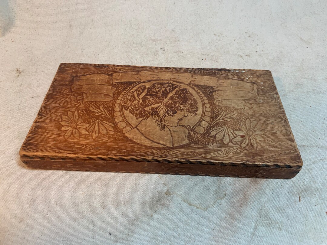 Wood Burned Box - Etsy