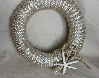 Nautical Cotton Rope Wreath. - Etsy