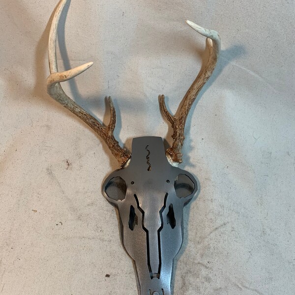 Metal Deer Skull - Etsy