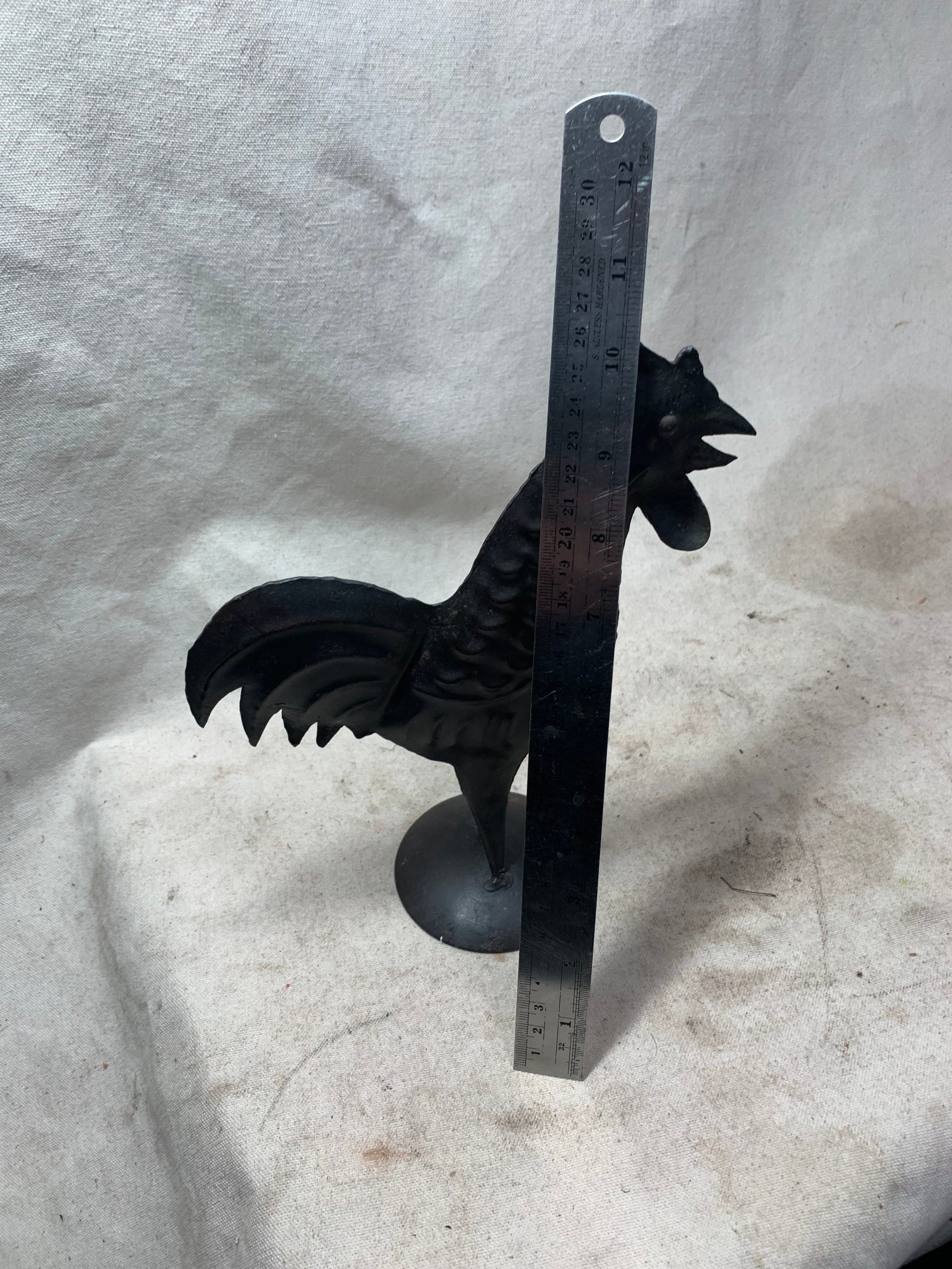 Rooster Metal Statue - Etsy