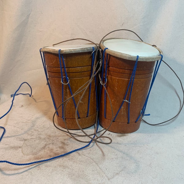 Wood Bongo Drums - Etsy