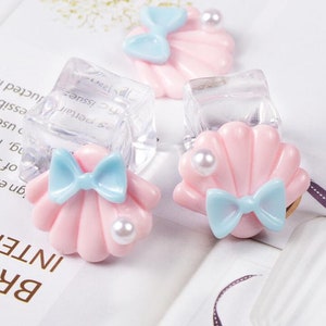 Shell Resin Bow Flatback Cabochons Craft Jewelry Making - Etsy