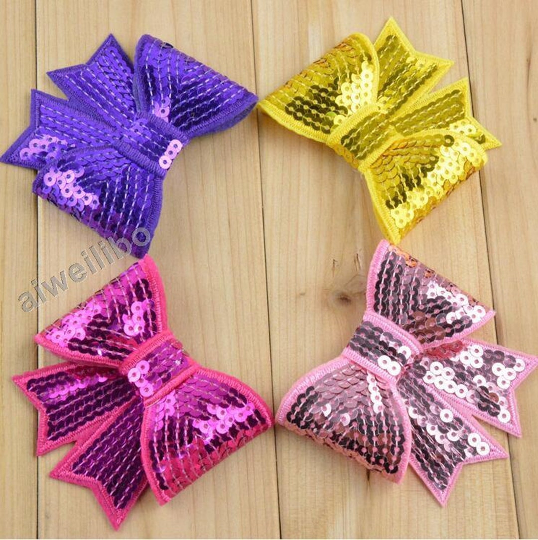 Sequin Bow, Large Bow, Fabric Bows, DIY Hair Bows, Wholesale Bows - Etsy