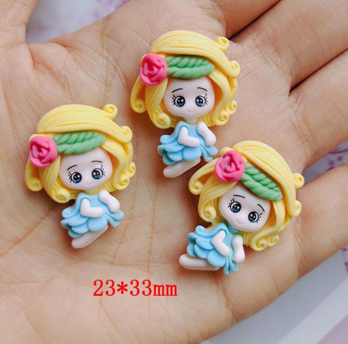 Resin Lovely Princess Flatback Cabochon Scrapbook Kawaii DIY - Etsy