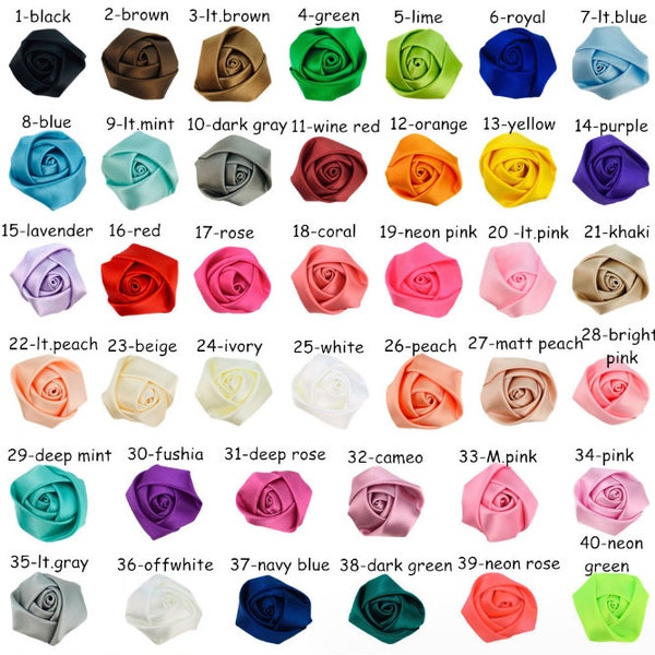 Satin Roses - Etsy