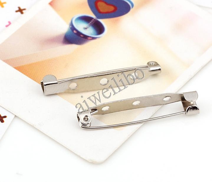 50 Pcs Brooch Pin Back Silver Brooch Pin Findings.diy - Etsy