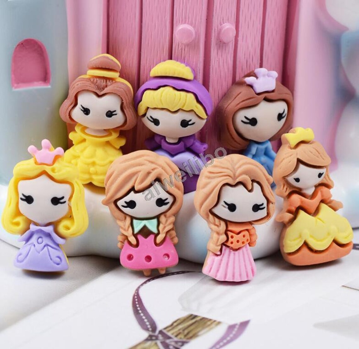 Beautiful Princess Resin Charms Cabochons Ornament or - Etsy