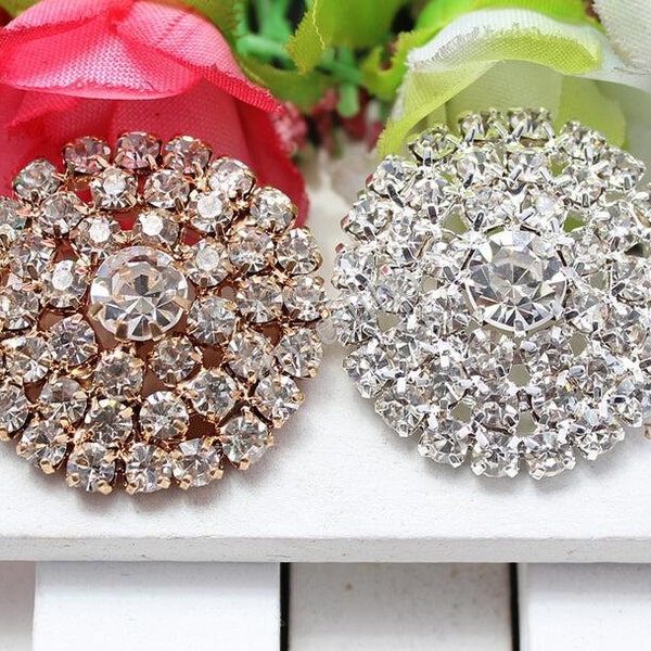 Rhinestone Buttons - Etsy