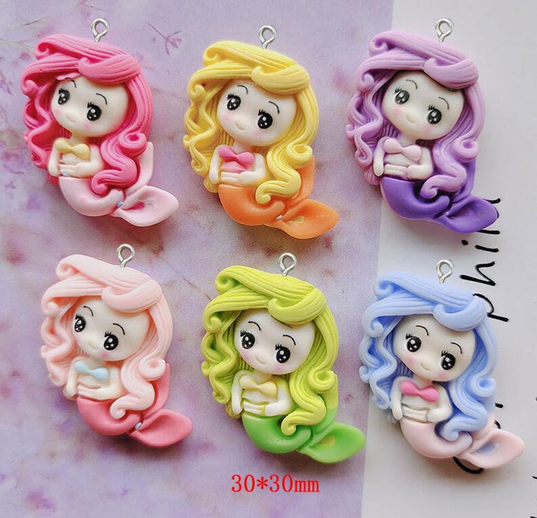 Princess Charms Resin Cute Cartoon for Earring Keychain - Etsy